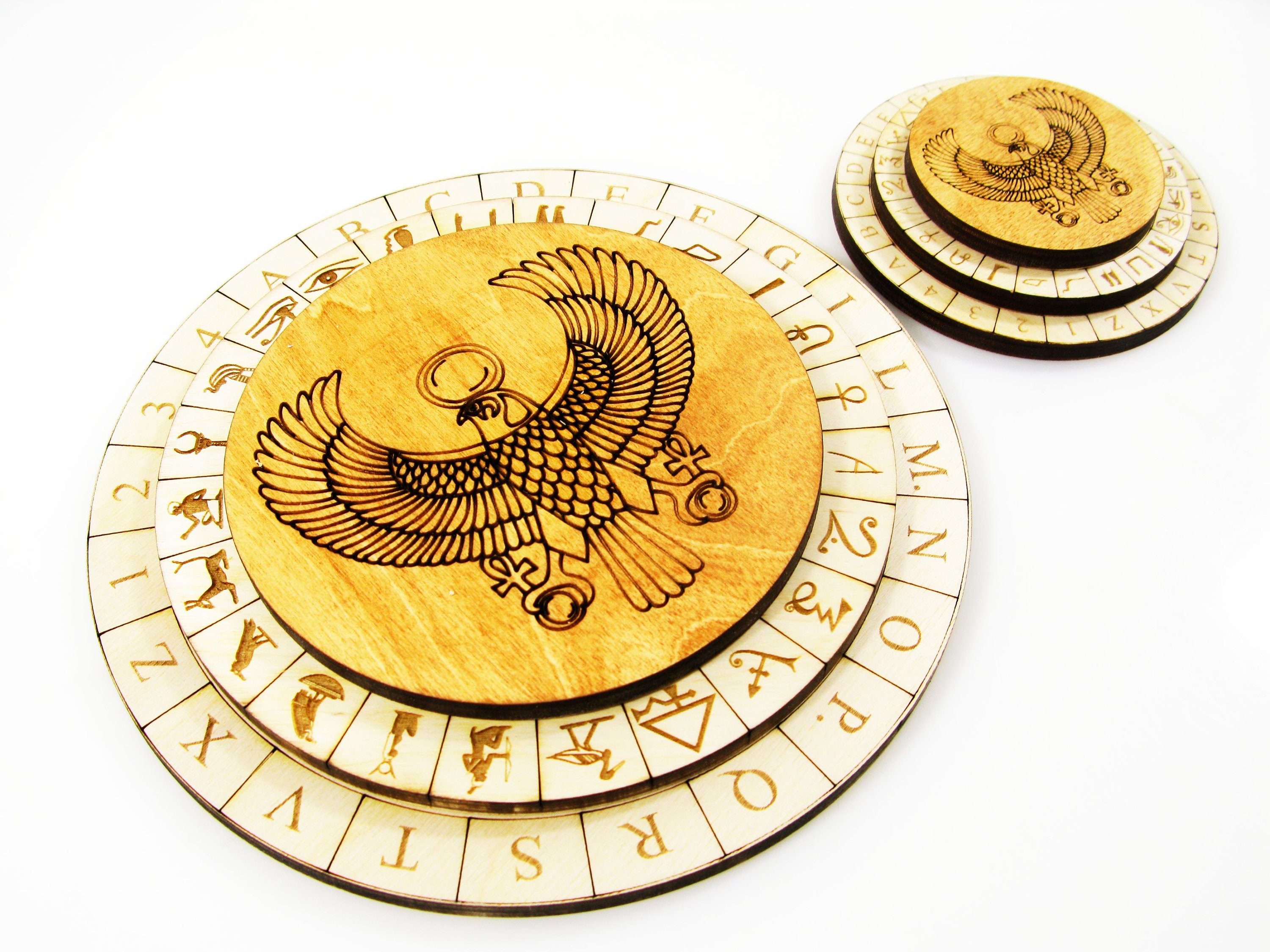 Egyptian Cipher Wheel Decoder: Ancient Cryptography Puzzle - Etsy