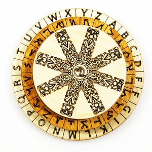 Escape Room Wooden Cipher Wooden Decryptor Code Zodiac Cipher ...