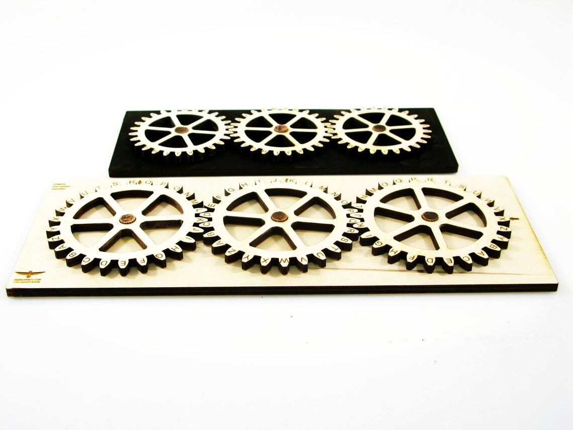 Enigma Cipher Encryption Machine Escape Room Puzzle Wooden | Etsy