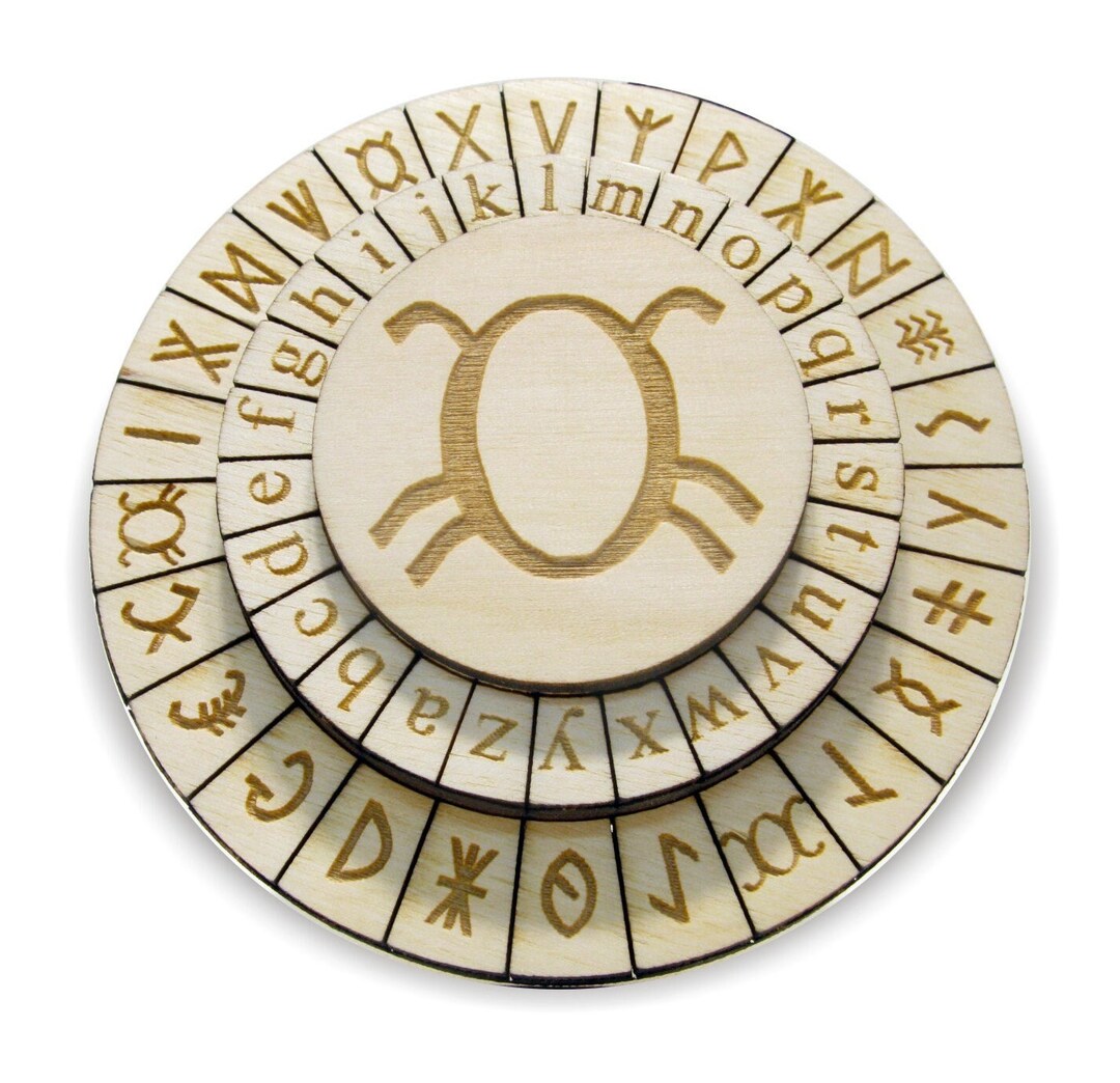 Runes Rovas Cryptographic Secret Message Decoder Cipher Enigma Device ...