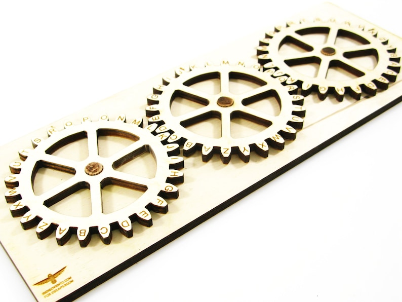 Enigma Cipher Encryption Machine Escape Room Puzzle Wooden - Etsy