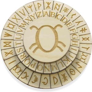 Secret Message Runes Rovas Decoder Cipher Enigma Device Secret Code ...