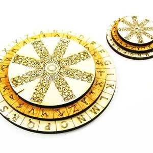 Escape Room Wooden Cipher Wooden Decryptor Code Zodiac Cipher ...