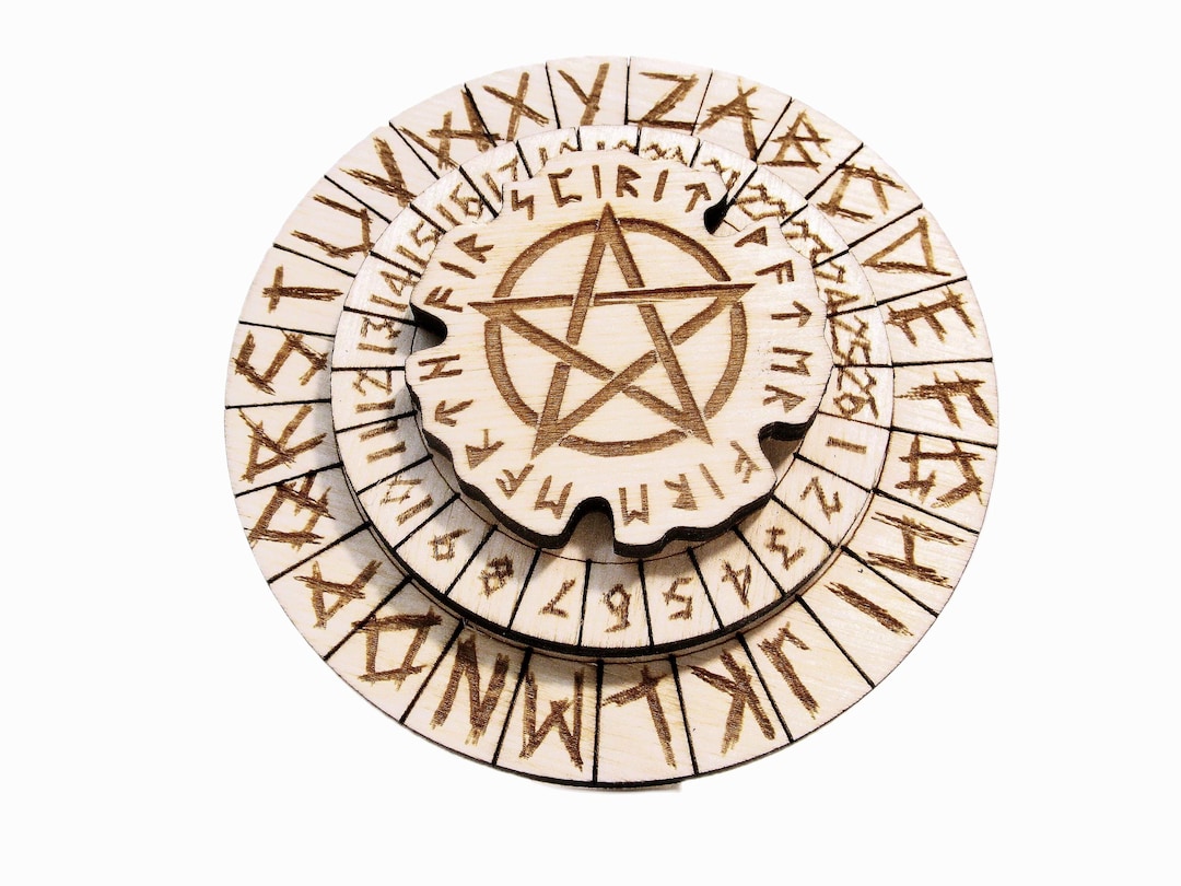 Escape Room Wooden Decoder Wheel Puzzle – Scary Cipher Game, Horror ...