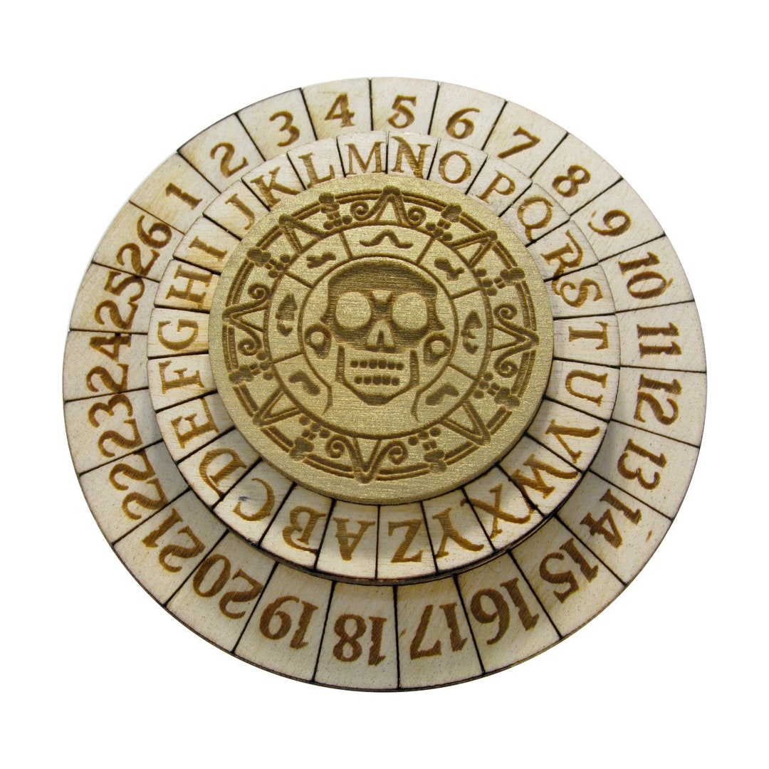 Pirate Cipher Captain's Davy Jones' Coin Pirates of the Caribbean Code ...