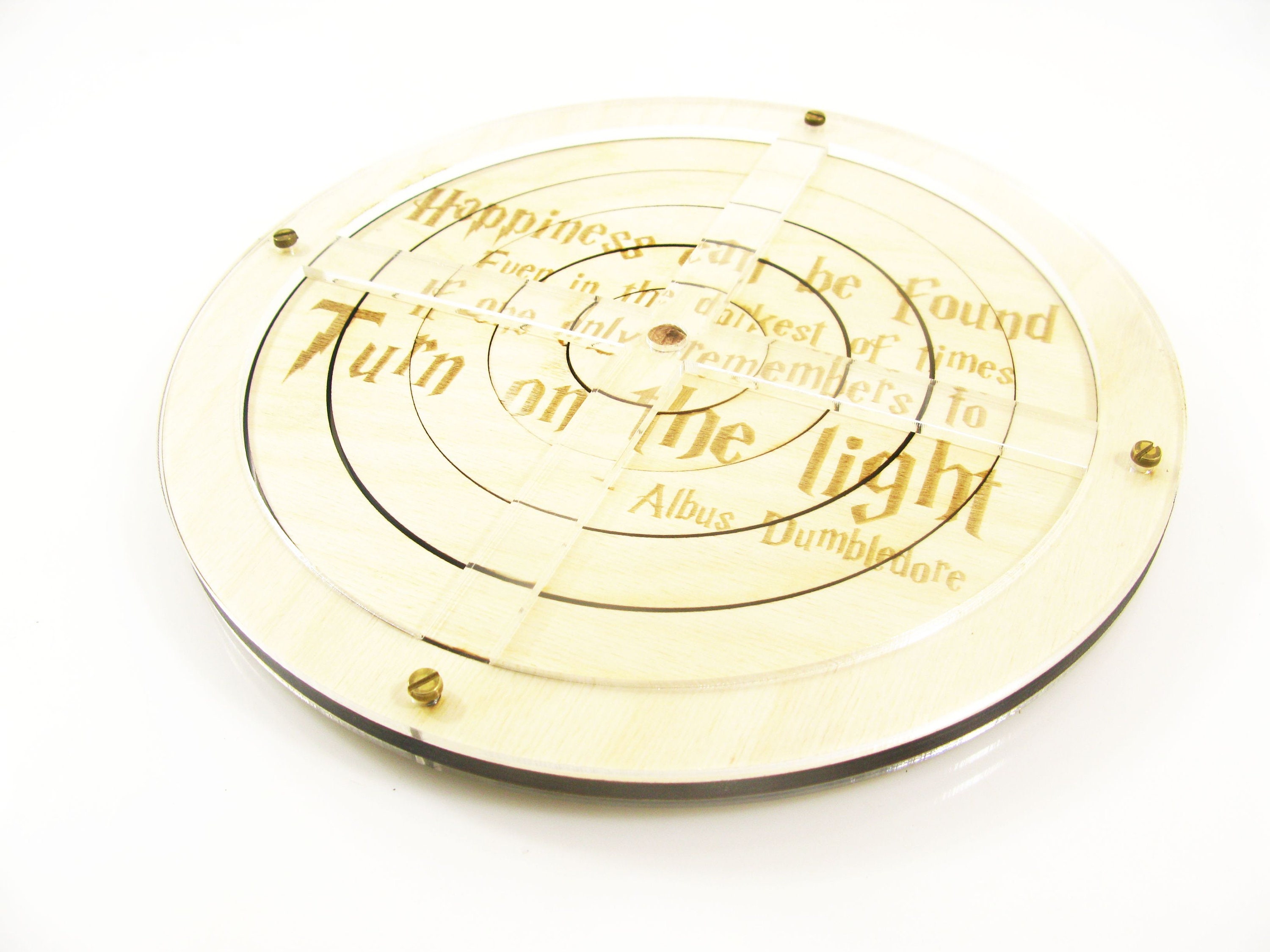 Round Spin Puzzle: Wooden Escape Room Riddle With Hidden Message - Etsy