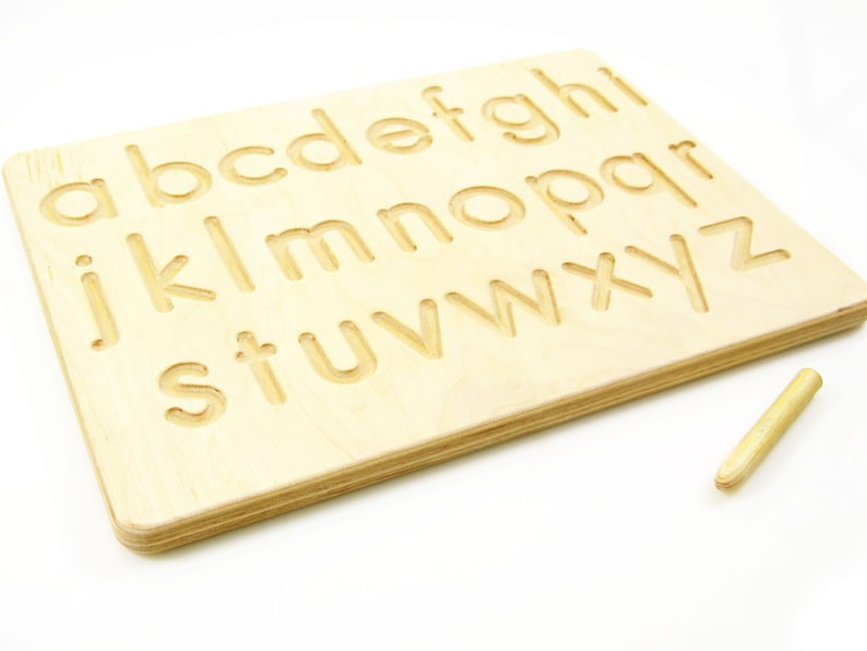 Montessori Alphabet Tracing Board Educational Toy Montessori - Etsy