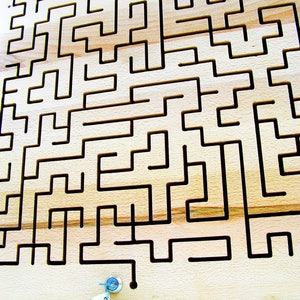Escape Room Square Maze Wooden Maze Wood Labyrinth Wooden Puzzle Square ...