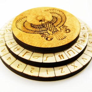 Mini Egyptian Cipher Wheel: Escape Room Puzzle, Secret Codes - Etsy