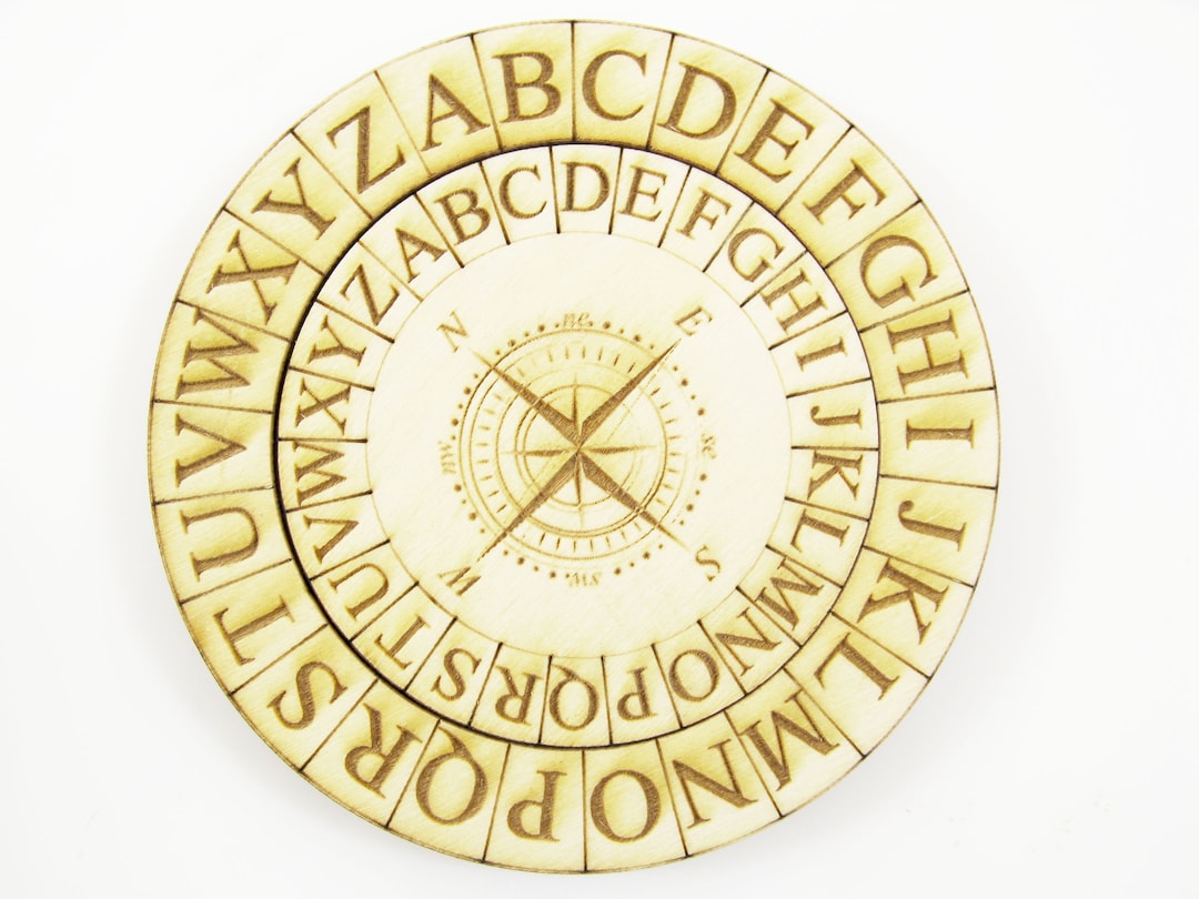 Cypher Wheel Cipher Disk Cipher Puzzle Escape Room Puzzle Cypher Disk Prop Encoder Encryption ...