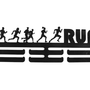 Run Medal Holder Wood Hanger for Runners Personalized Gift Run Prize ...
