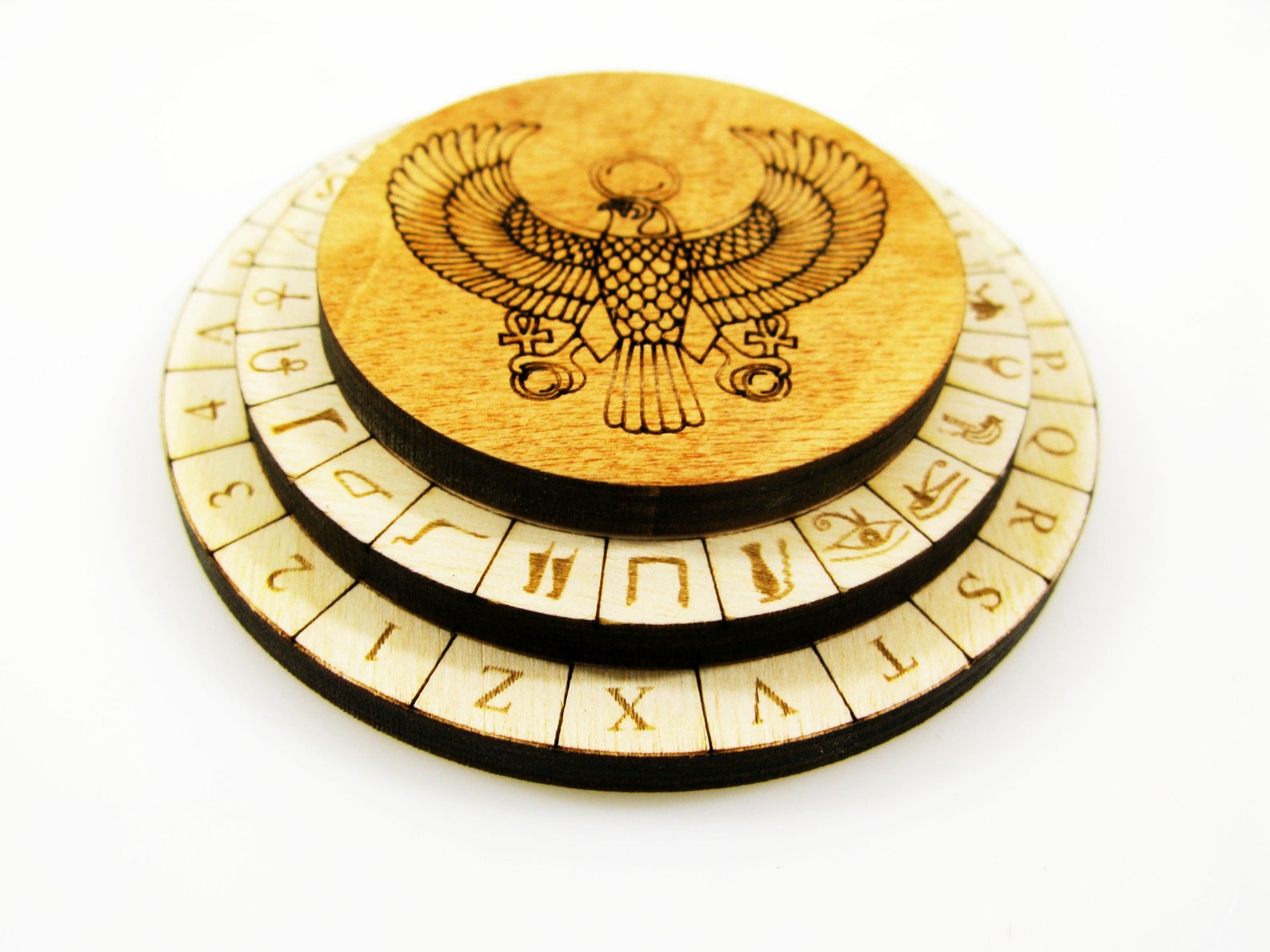 Mini Cipher Egyptian Cypher Wheel Cipher Disk Cipher for - Etsy UK
