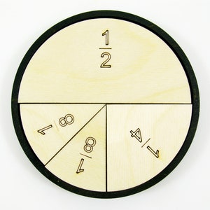 FRACTION CIRCLES Montessori Toys Educational Toys Mathematical Aids ...