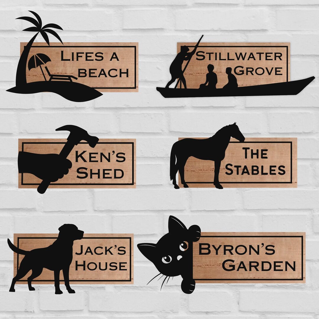 Custom 3D Wood Sign: Engraved Tasmanian Oak, House or Mancave - Etsy