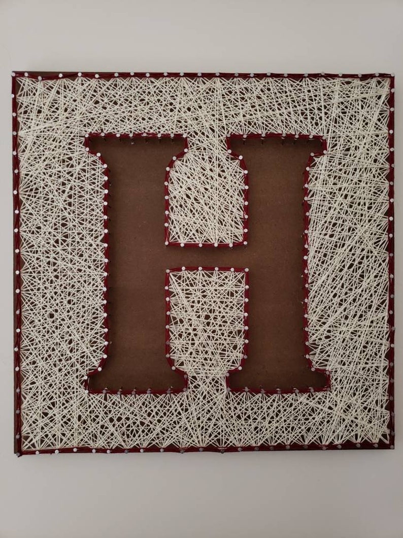 Inverse Letter String Art - Etsy