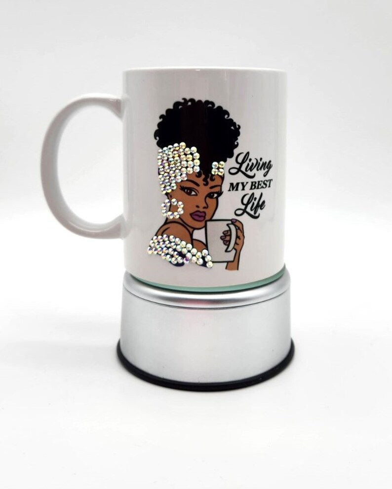 Ceramic Mug, Coffee Mug, Bling Mug, Drinkware, Tea Cup, Gift for Her ...