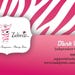 Pink Zebra Business Cards - Design 3 - Etsy
