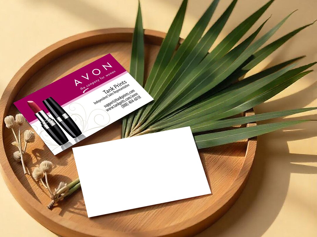 250 Cards, Avon Business Card Design 1, Avon Business Cards Template ...