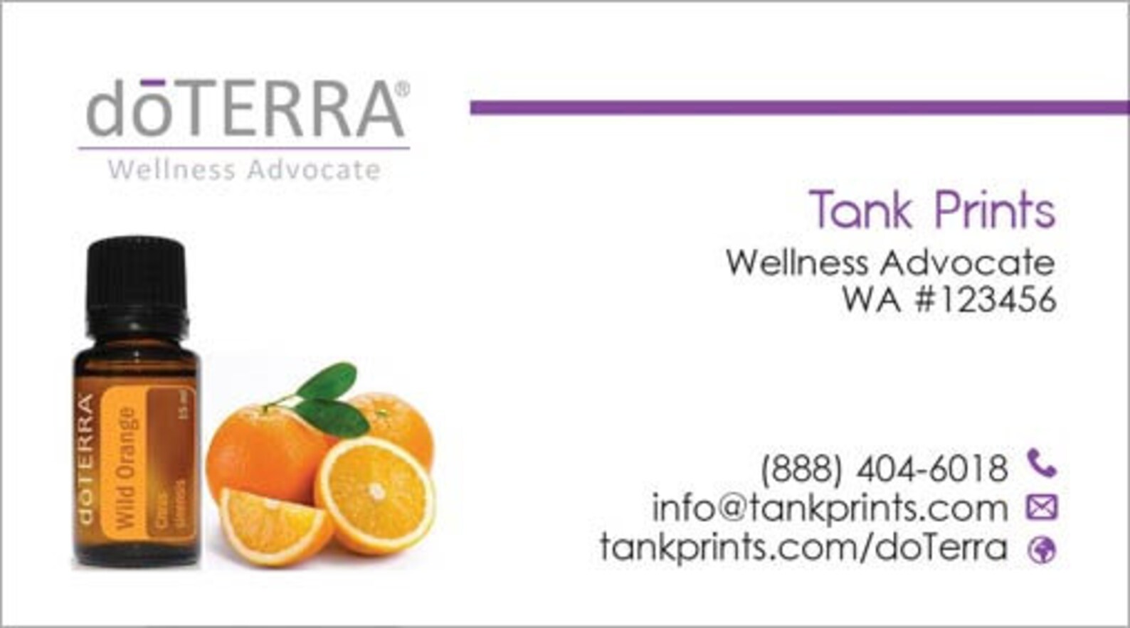 Doterra Business Card Design 6 - Etsy