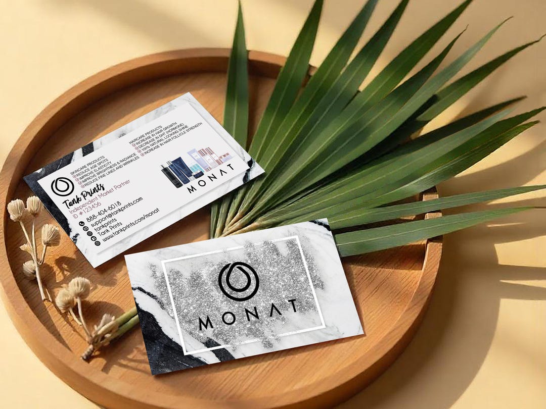 Monat Business Cards - Design 8 - Etsy