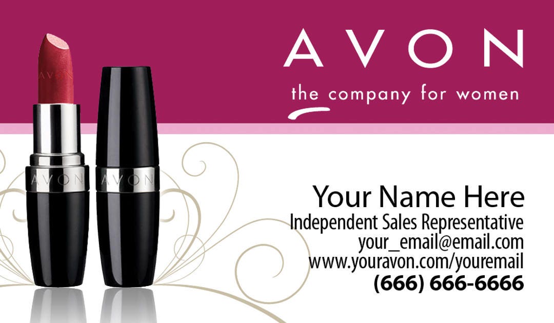 250 Cards, Avon Business Card Design 1, Avon Business Cards Template ...