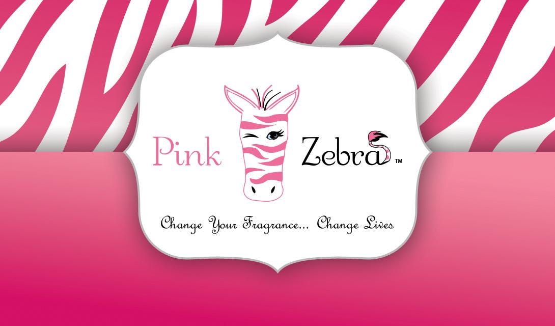 Pink Zebra Business Cards - Design 3 - Etsy