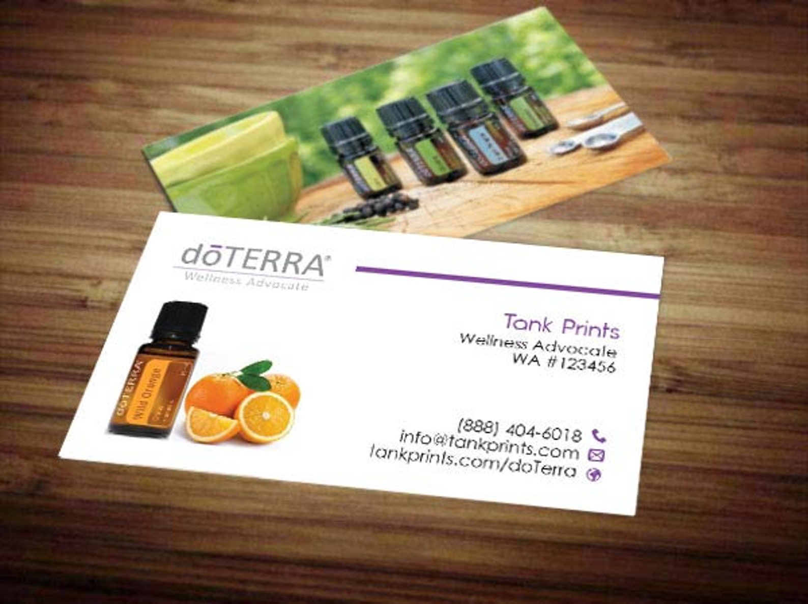 Doterra Business Card, Customize Doterra Business Cards, Doterra Design ...
