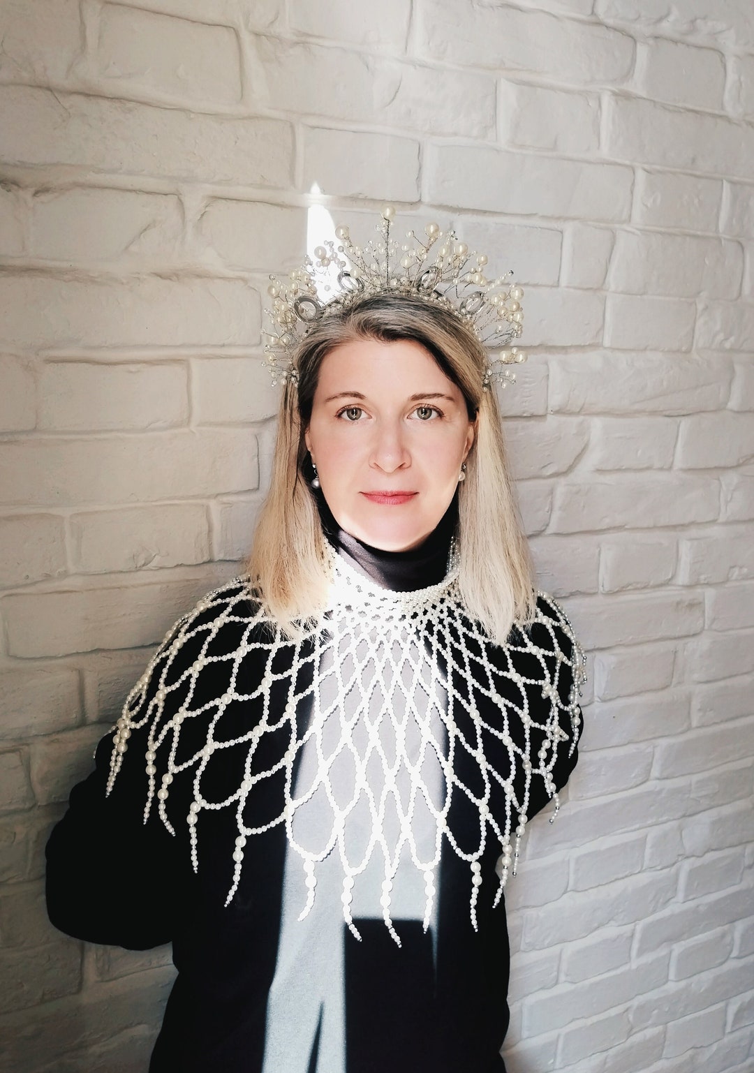 Pearls Necklace. Choker. Mermaid Necklace. Festival Chocker. Burning ...