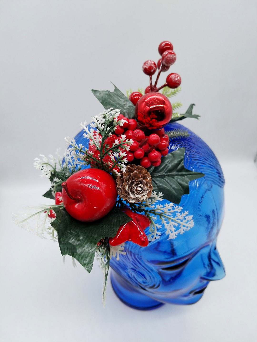 Christmas/new Year Headpiece. Mrs. Claus Headpiece. Christmas Crown ...