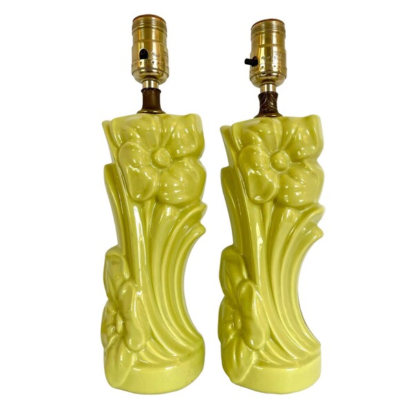 Chartreuse Lamp - Etsy