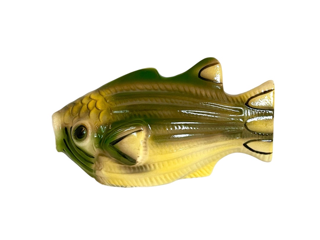 Vintage 1960s RELPO Ceramic FISH PLANTER / Tropical Decor / Succulent ...