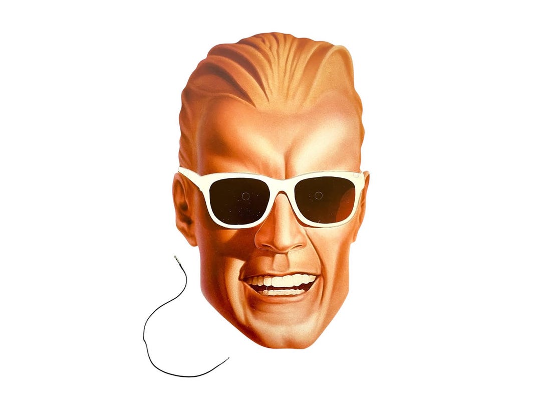 Retro (80s) Coke Promotional MAX HEADROOM Cardboard MASK With Original ...