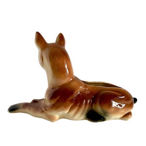 Retro Large Glazed CERAMIC BOXER Dog PLANTER / Succulent Planter / 13-1 ...