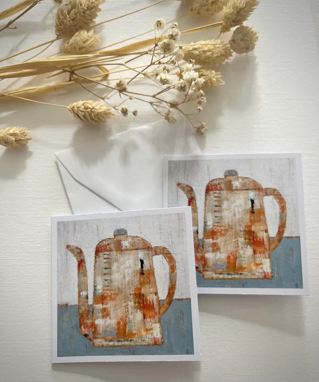 Mini Still Life Art Cards, Kettle Art, Set of 2 - Etsy