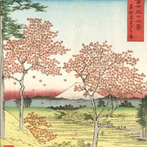 Japanese Art Print "yuhi Hill at Meguro in the Eastern Capital, 36 ...
