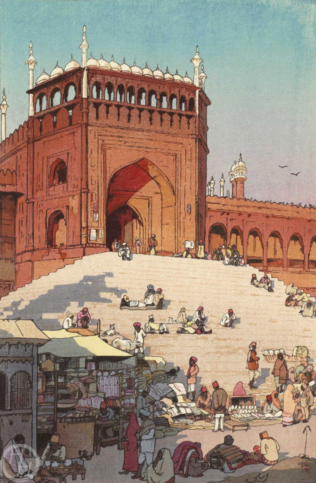 Japanese Art Print "jami Masjid, Delhi" From the India and Southeast ...