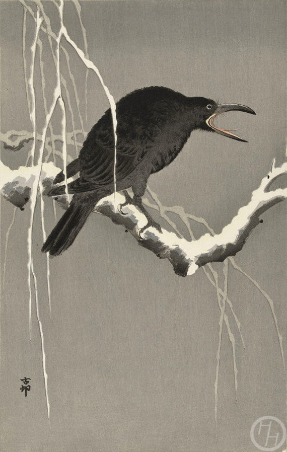 Japanese Crow Art