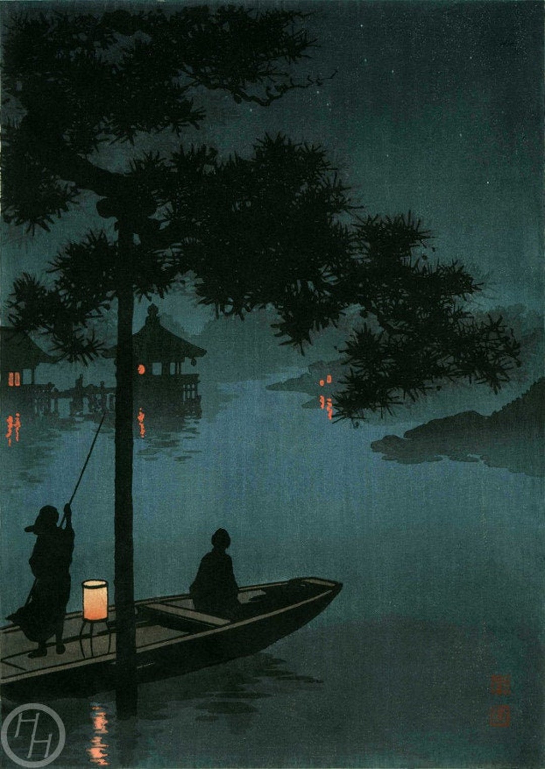 Japanese Art Print "lake Biwa" by Koho Shoda, Woodblock, Giclée, Print ...