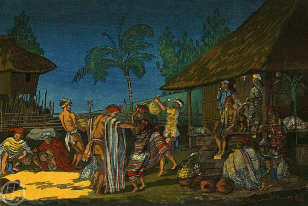 Art Print Reproduction "the Kanoui Baguio Banquet" by Elizabeth Keith ...