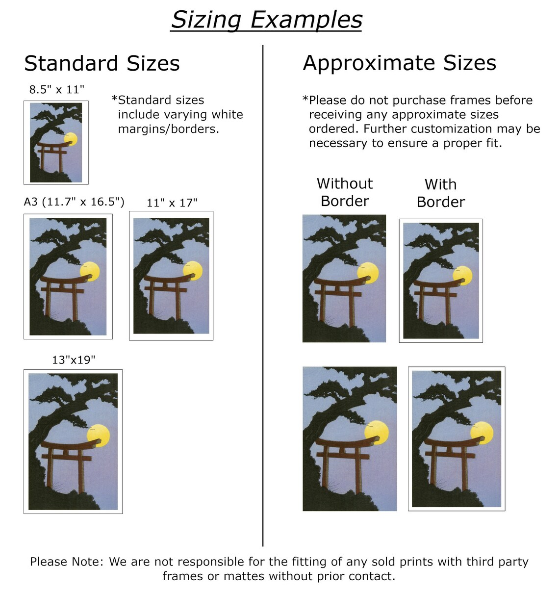 Japanese Art Print moon of the Musashi Plain 100 | Etsy