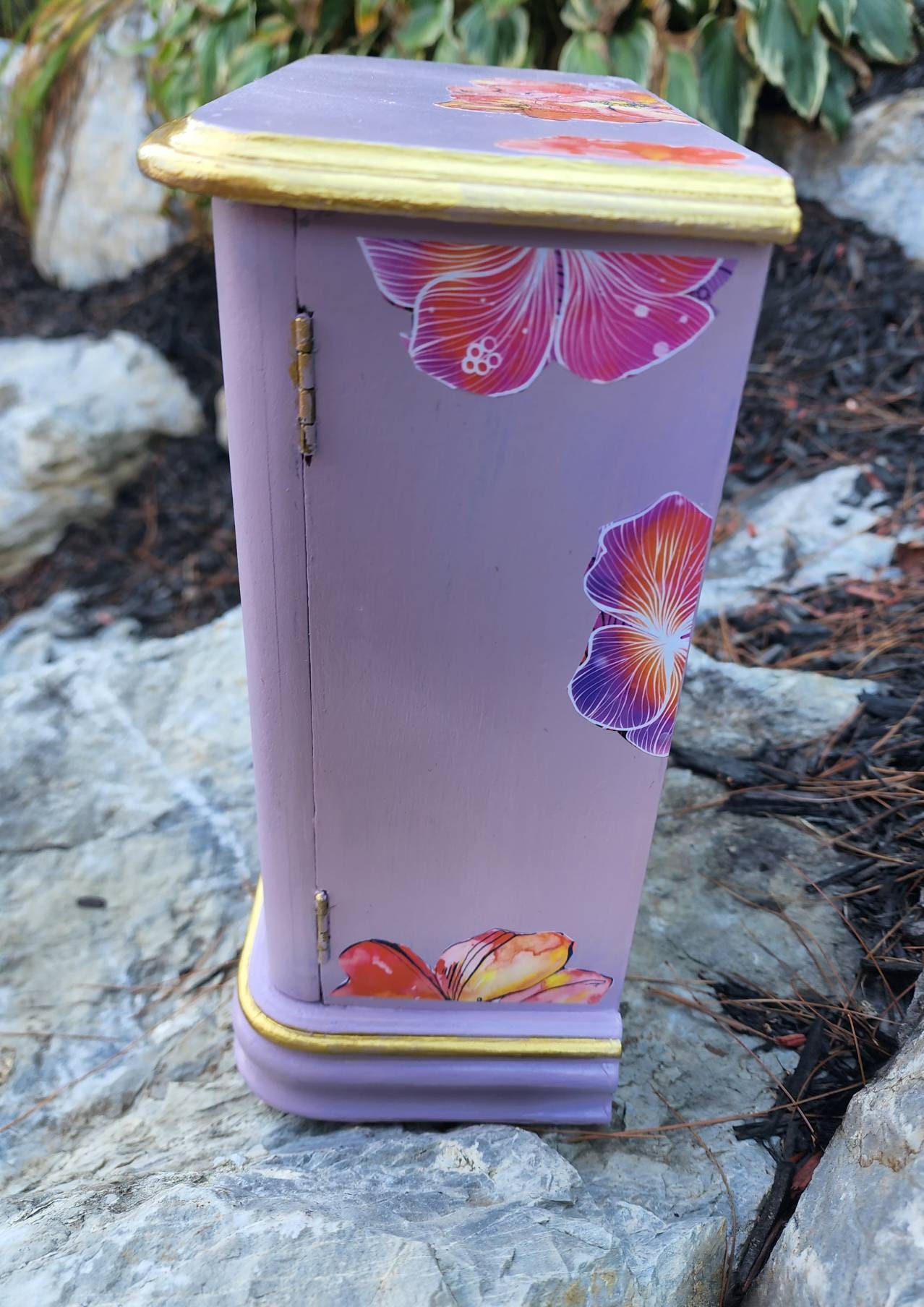 Upcycled Vintage Wood Jewelry Armoire Girls Women Box / Shabby - Etsy