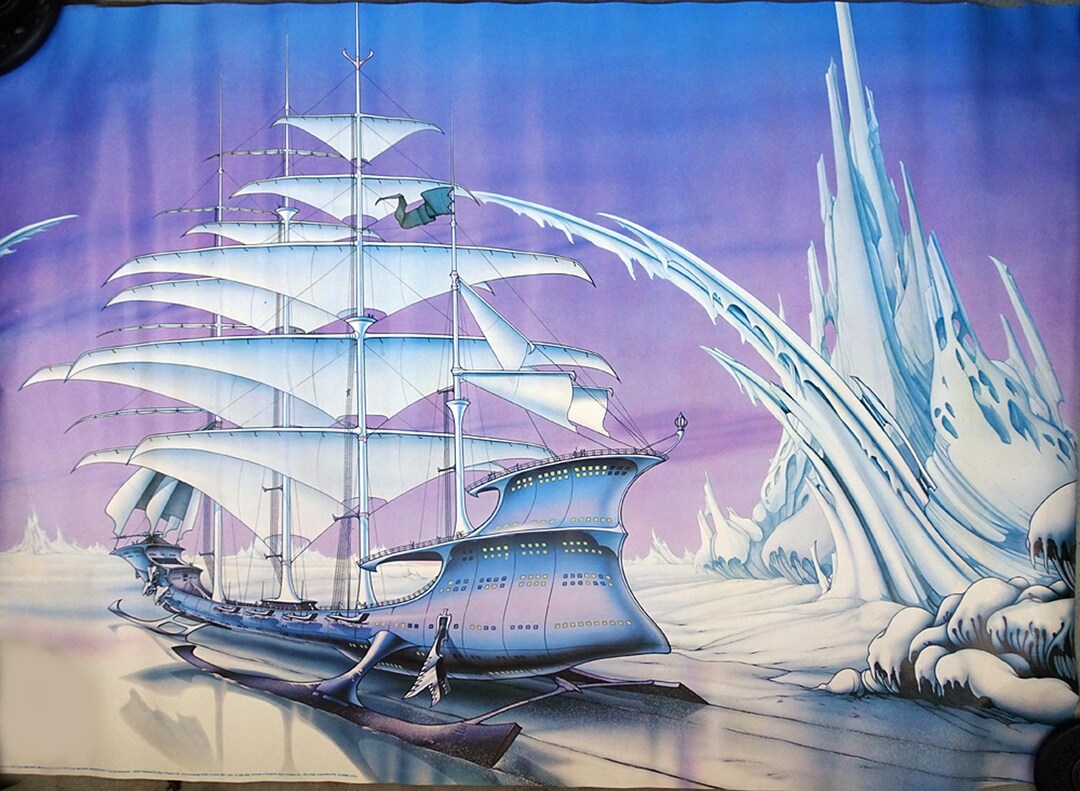 THE ICE SPIRIT 1976 Rodney Matthews Big O Used Vintage Fantasy Poster ...