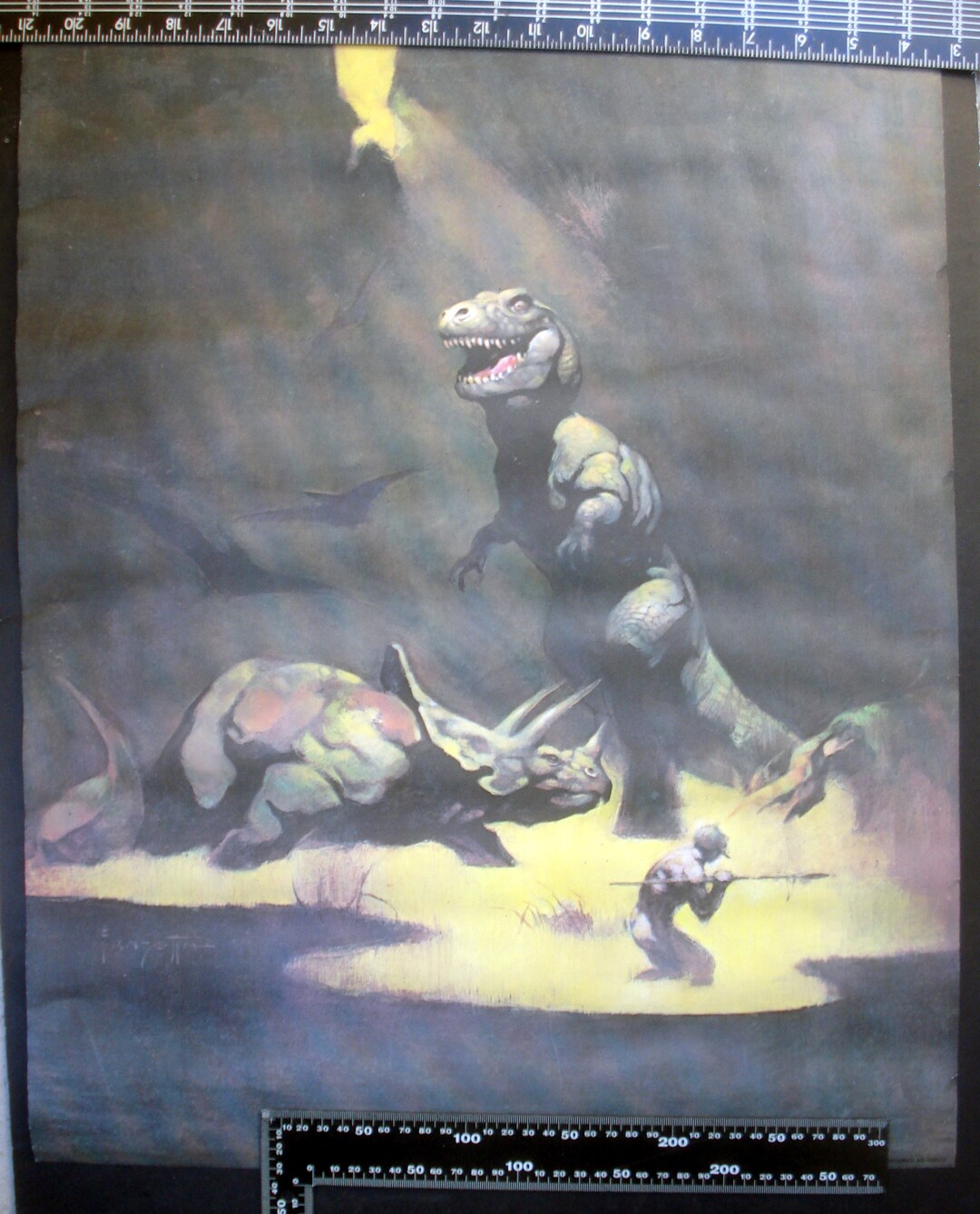 TYRANNOSAURUS REX Vintage 1979 Frank Frazetta Fairfax Original Fantasy ...