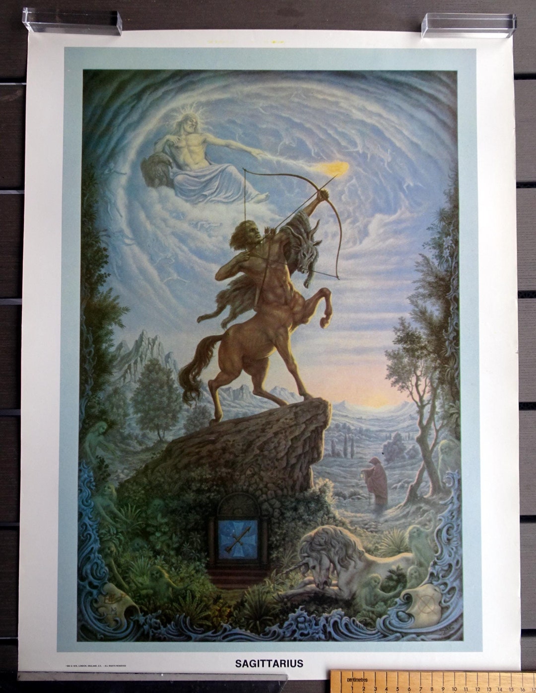 SAGITTARIUS Vintage Original 1978 Johfra Zodiac Poster - Etsy