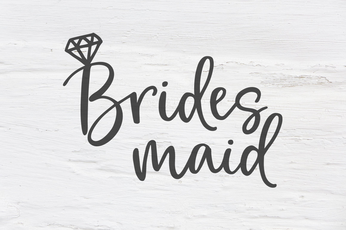 Bridesmaid Svg Wedding Svg Bride Engagement Svg | Etsy