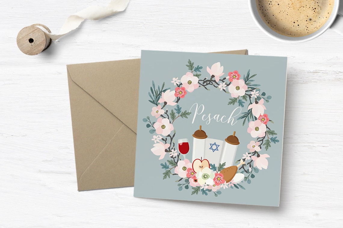 Happy Passover Greeting Card. Printable Passover Card. - Etsy