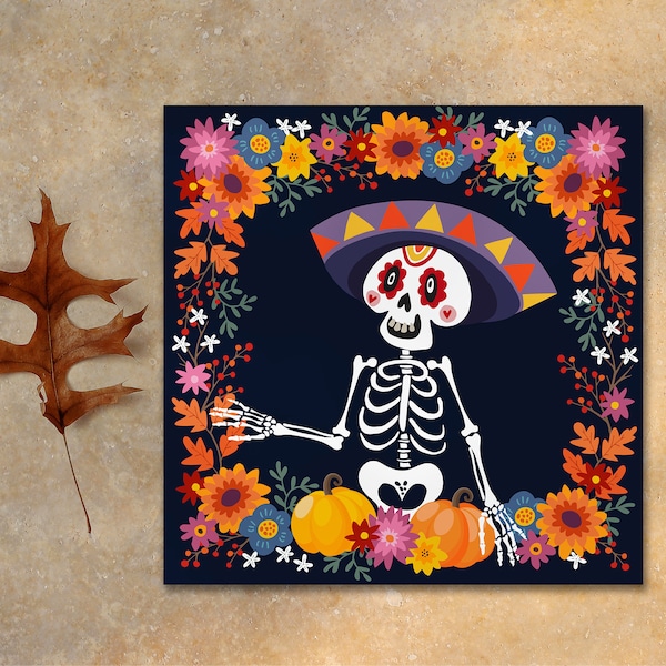Dia De Los Muertos Greeting Cards - Etsy