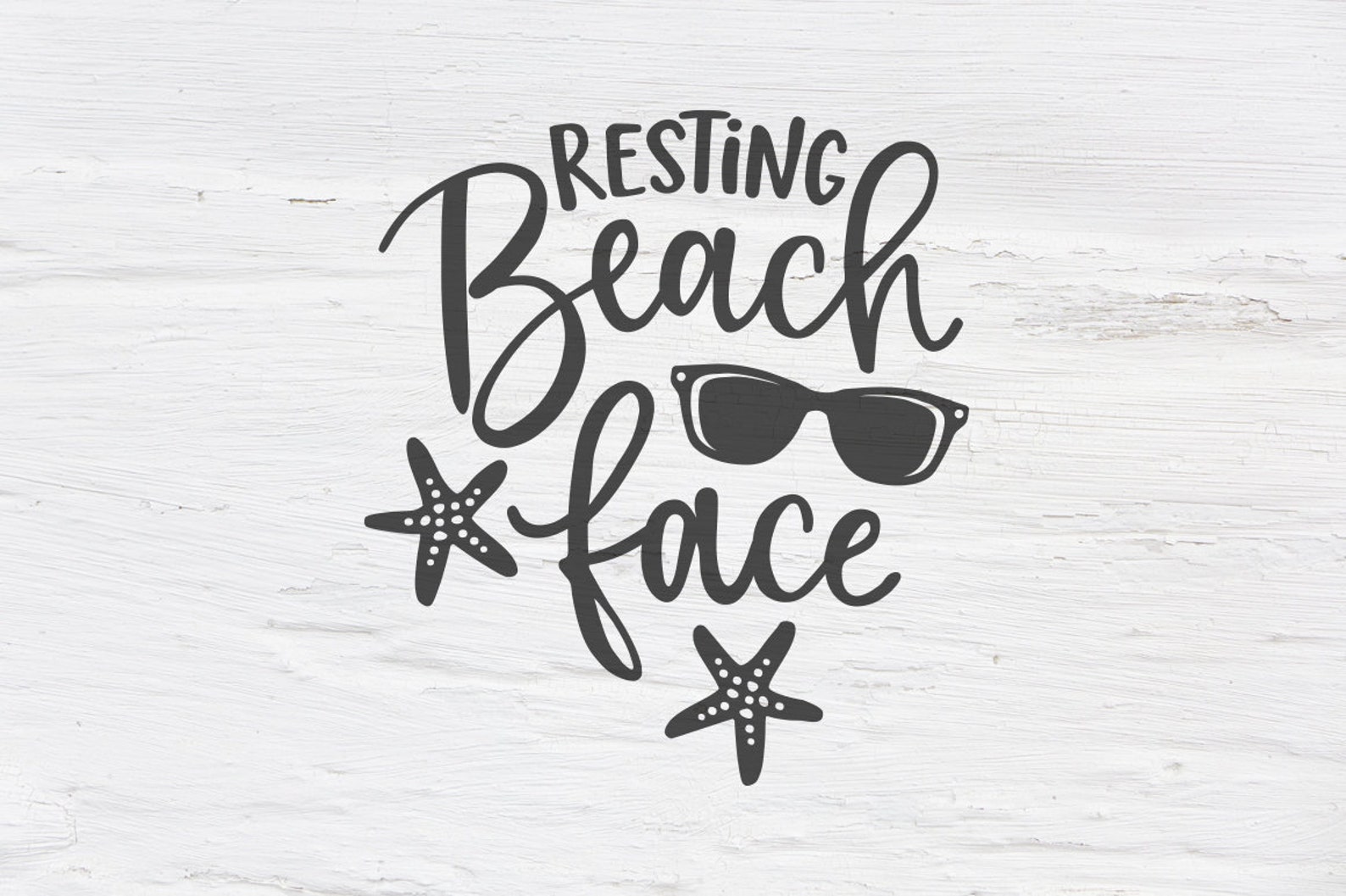 Resting Beach Face Svg Beach Svg Summer Ocean Vacation - Etsy