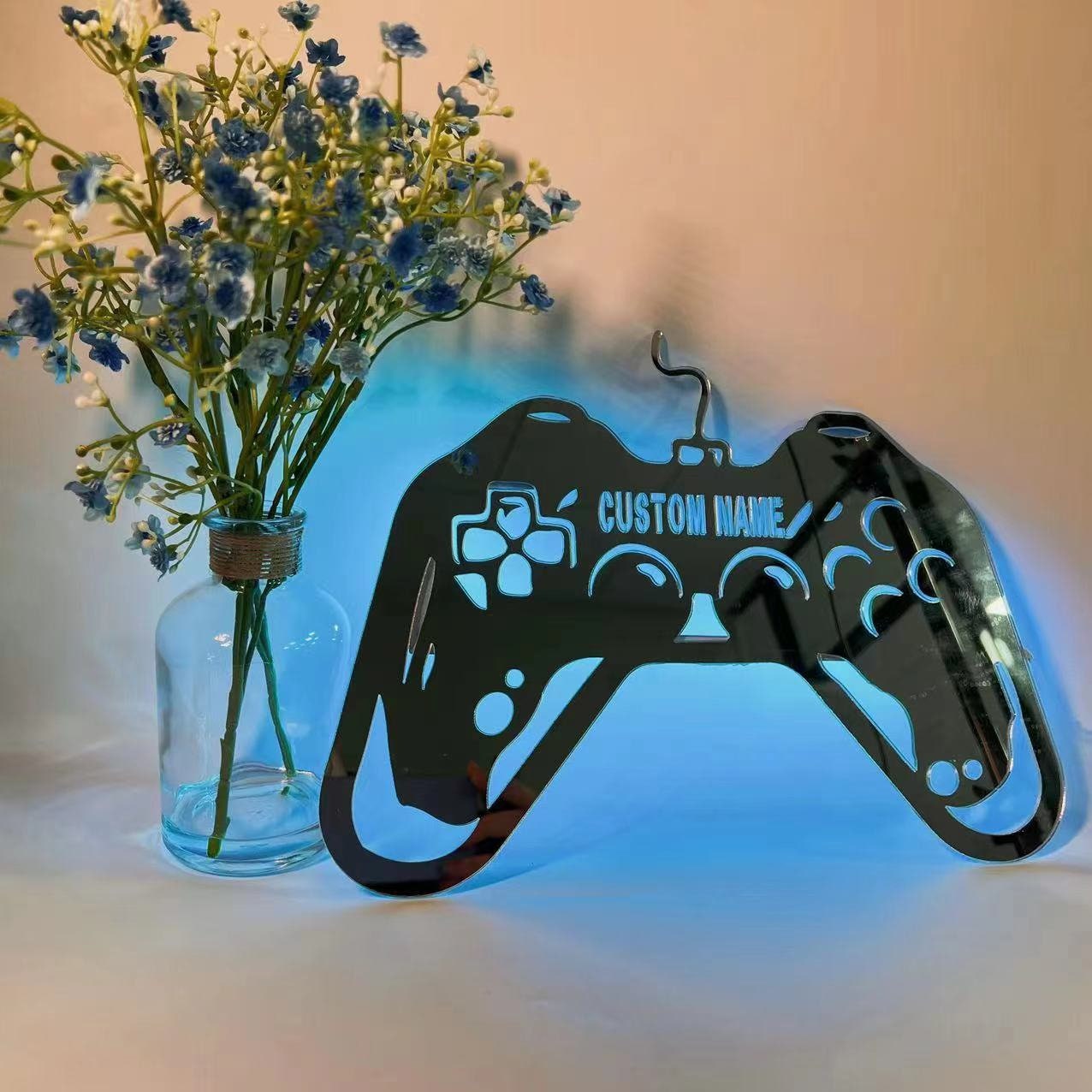Personalized Game Controller Mirror Custom Personalised Name Mirror ...
