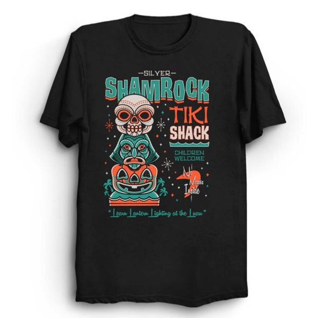 Silver Shamrock Tiki Shack Creepy Cute Spooky Halloween Vintage Surf T ...